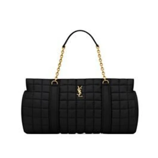 Replica YSL Saint Laurent Gloria Quilted Nylon Black Fake Sale